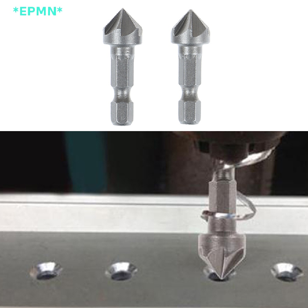 Epmn> ใหม่ ดอกสว่านเคาน์เตอร์ซิงค์ 6 แชมเฟอร์ ด้ามจับหกเหลี่ยม สําหรับ ...