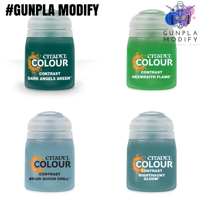 CITADEL COLOR (CONTRAST) Dark Angels Green, Hexwraith Flame, Briar ...