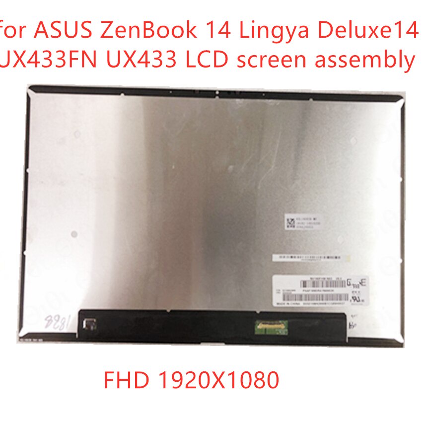 อะไหล่หน้าจอ led เมทริกซ์ LCD แบบเปลี่ยน สําหรับ Asus ZenBook 14 UX433 ...