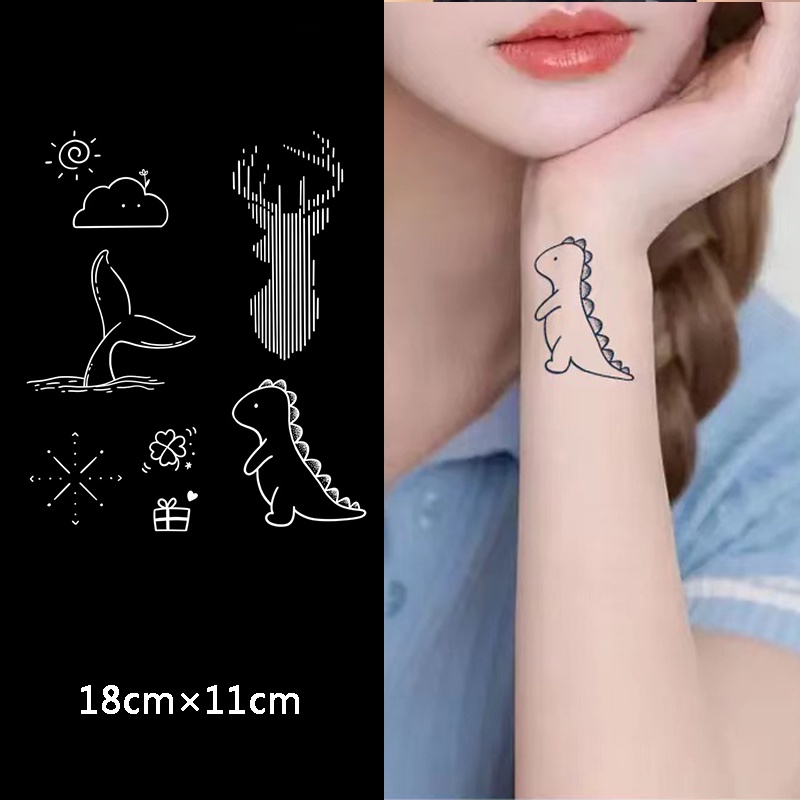 【COCO Magic tattoo】สติกเกอร์รอยสักชั่วคราว กึ่งถาวร กันน้ํา ติดทนนาน 15 ...