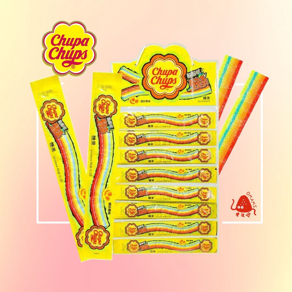 chupa chups จูปา จุ๊ปส์ เยลลี่ 1ชิ้น ขนาด10.5g เยลลี่สายรุ้ง Chupa ...