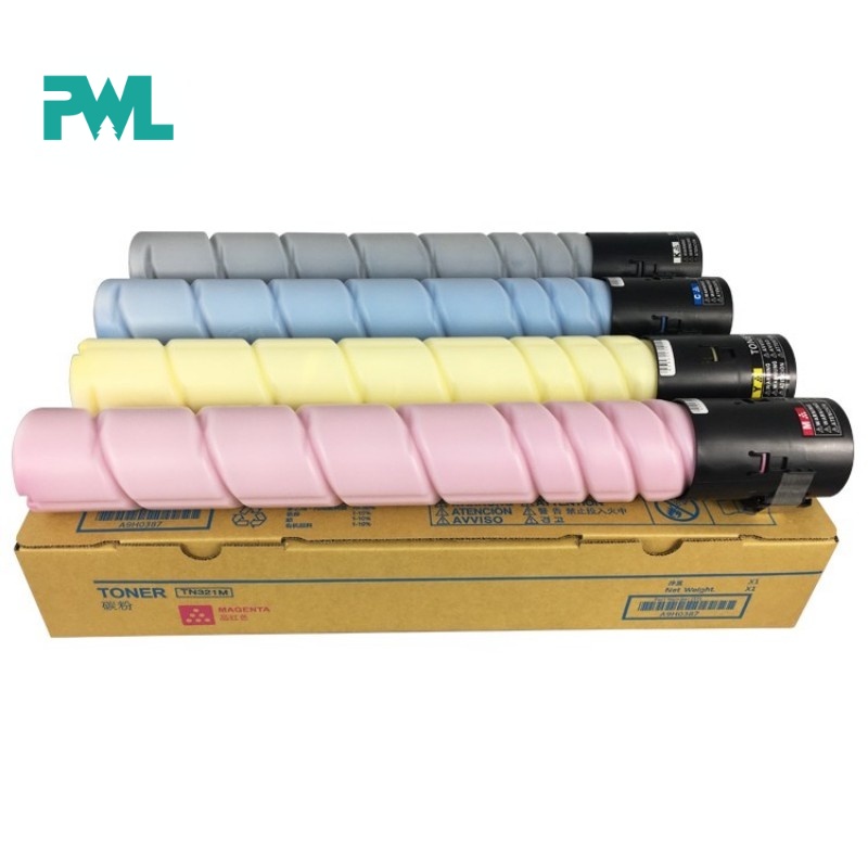 1ชุด/4PC TN 220 TN220ตลับหมึกสำหรับ Konica Minolt Bizhub C221 C281 ...