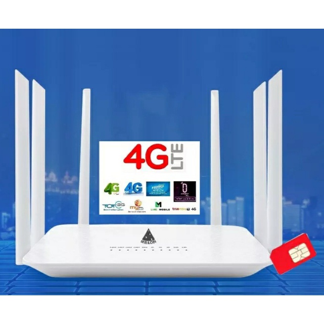4G CPE Wireless Router 1200Mbps Dual Band 2.4G+5GHz Indoor 6 Extennal ...