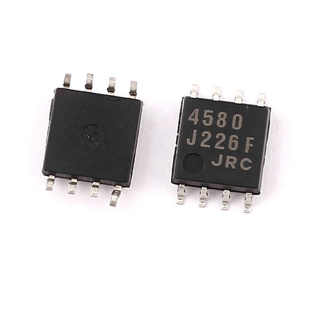 1pcs 4580 JRC NJM4580M JRC4580 DMP8 dual op amp operational amplifier SOP SMD | Shopee Thailand