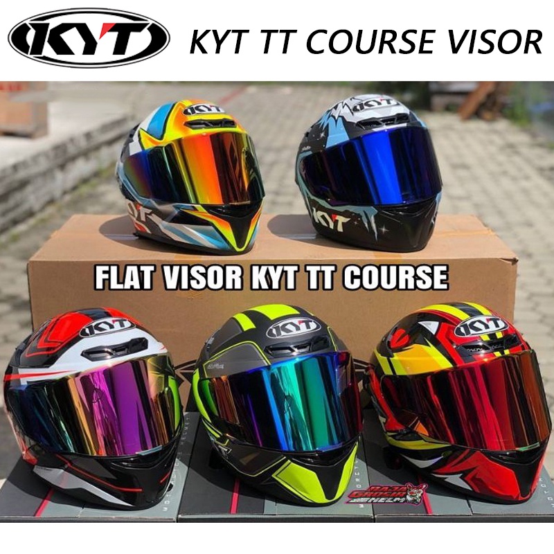 ที่บังแดด Kyt Tt Course ของแท้ Visor Kyt Tt Course All Brand Visor Kyt Tt Course Iridium Glass ...