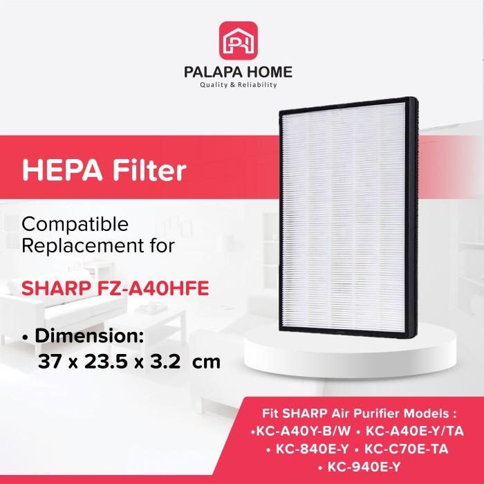 ไส้กรอง Hepa สําหรับ Sharp KC-840E-Y KC-940E-Y KC-C70E-TA FZ-A40HFE ...