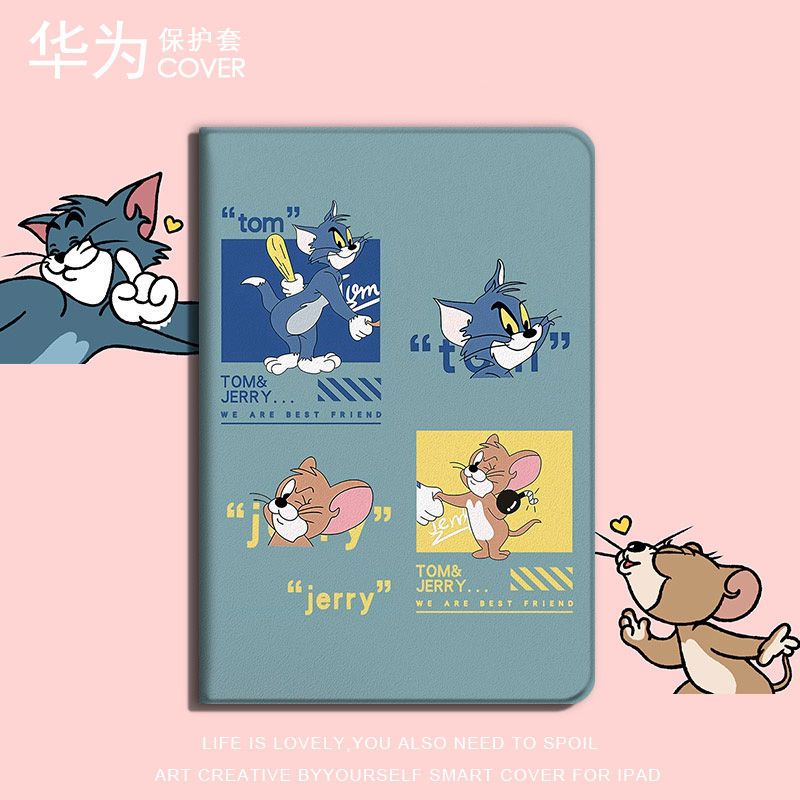 Tom and Jerry เคส mini 1/2/3/4/5/6 air 1 2 3 4 5 pro 10.2 11 gen 7 8 9 ...