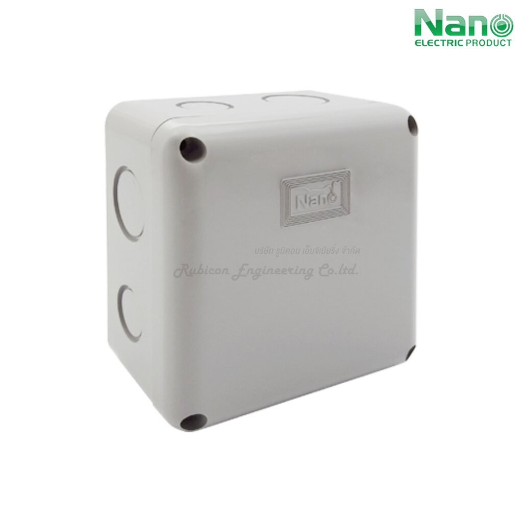 NANO-202W กล่องพลาสติกกันน้ำ สีขาว ขนาด 4x4 x2.5" (109.50x109.50x59.80 mm.) | Shopee Thailand