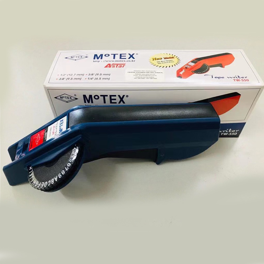 Motex E-5500 เครื่องทําฉลาก แบบแมนนวล พร้อมเทปเติม 9/12 มม. 2 ม้วน ...