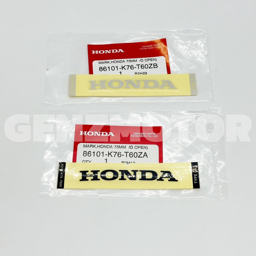 แถบเครื่องหมาย สติ๊กเกอร์ตัวโค้ง สติ๊กเกอร์ HONDA 75 mm. แท้ศูนย์ 86101 ...
