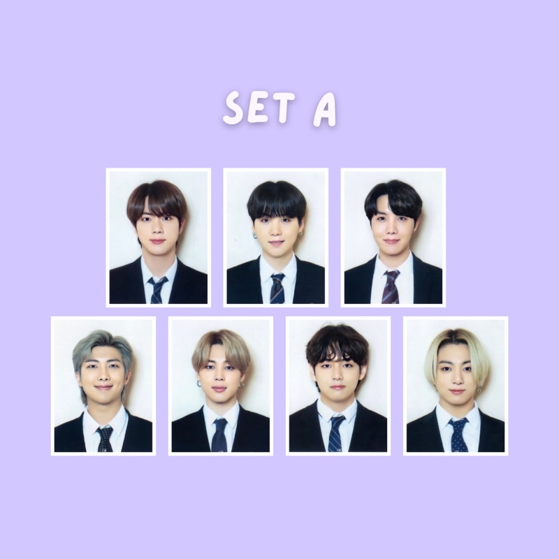 Bts ID Photo Passport Set 7 สมาชิก | Shopee Thailand