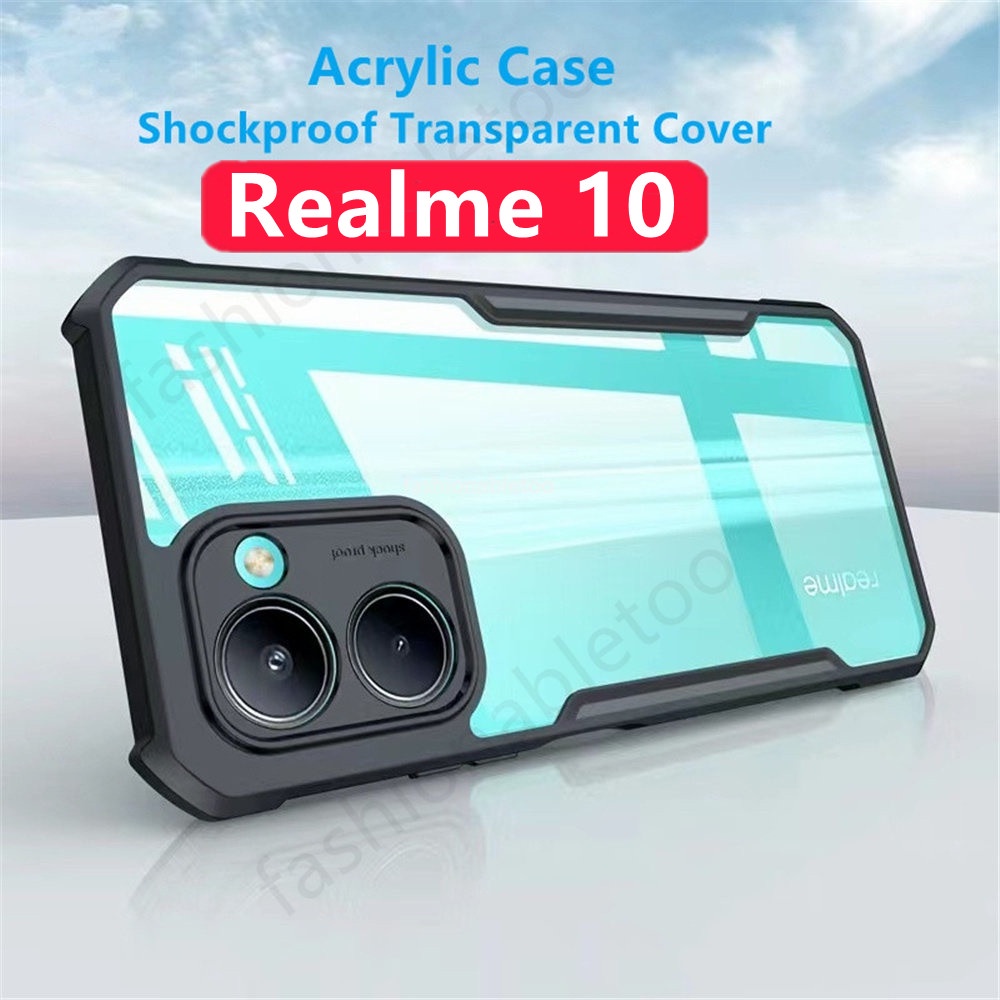 เคสโทรศัพท์มือถืออะคริลิค TPU ใส กันกระแทก สําหรับ Realme 10 pro plus ...