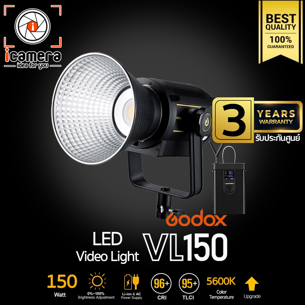 Godox LED VL150 150W 5600K - รับประกันศูนย์ Godox Thailand 3ปี ( VL-150 ...