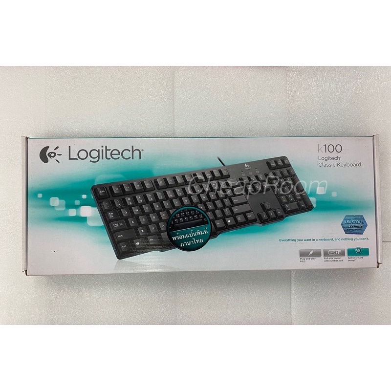 คีย์บอร์ด Logitech PS2 K100 สินค้าใหม่มือ1 ลดราคา ของแท้ | Shopee Thailand
