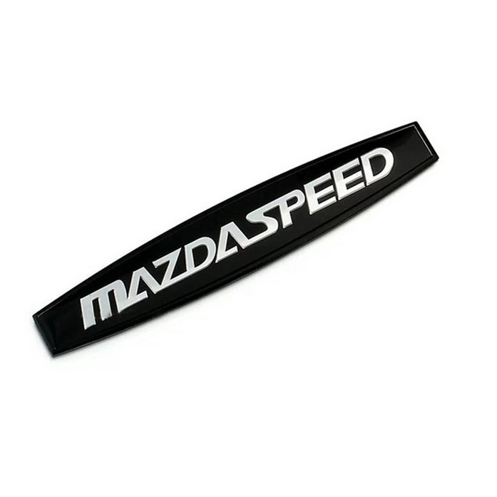 ราคาต่อ 1 ชิ้น โลโก้อลูมิเนียมบาง มาสด้า สปีด แต่ง MS MAZDASPEED Logo 3D Aluminum Emblem Mazda ...
