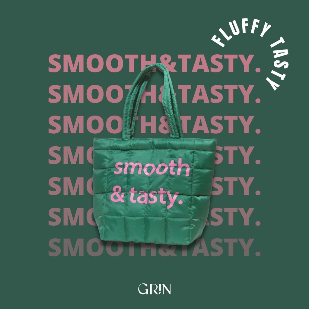 กระเป๋าผ้านุ่มนิ่ม Puffer Tote Bag, FLUFFY TASTY Collection | Shopee ...