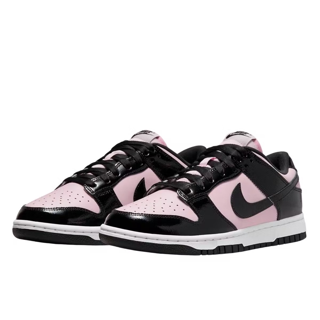 Nike Dunk Low Black Pink Patent (W) | Shopee Thailand
