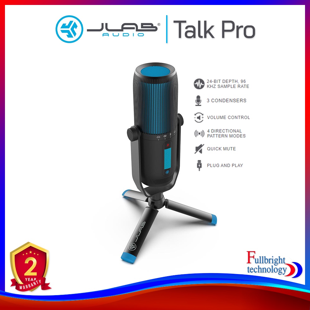 JLab Talk Pro USB Microphone ไมโครโฟน Live Streaming ระดับ Professional ...