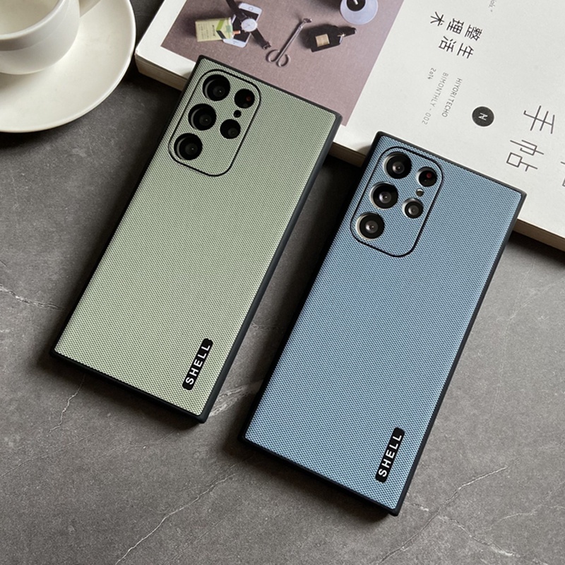 เคสหนัง ผิวด้าน หรูหรา สัมผัสสบาย ป้องกันด้านหลัง สําหรับ Samsung ...