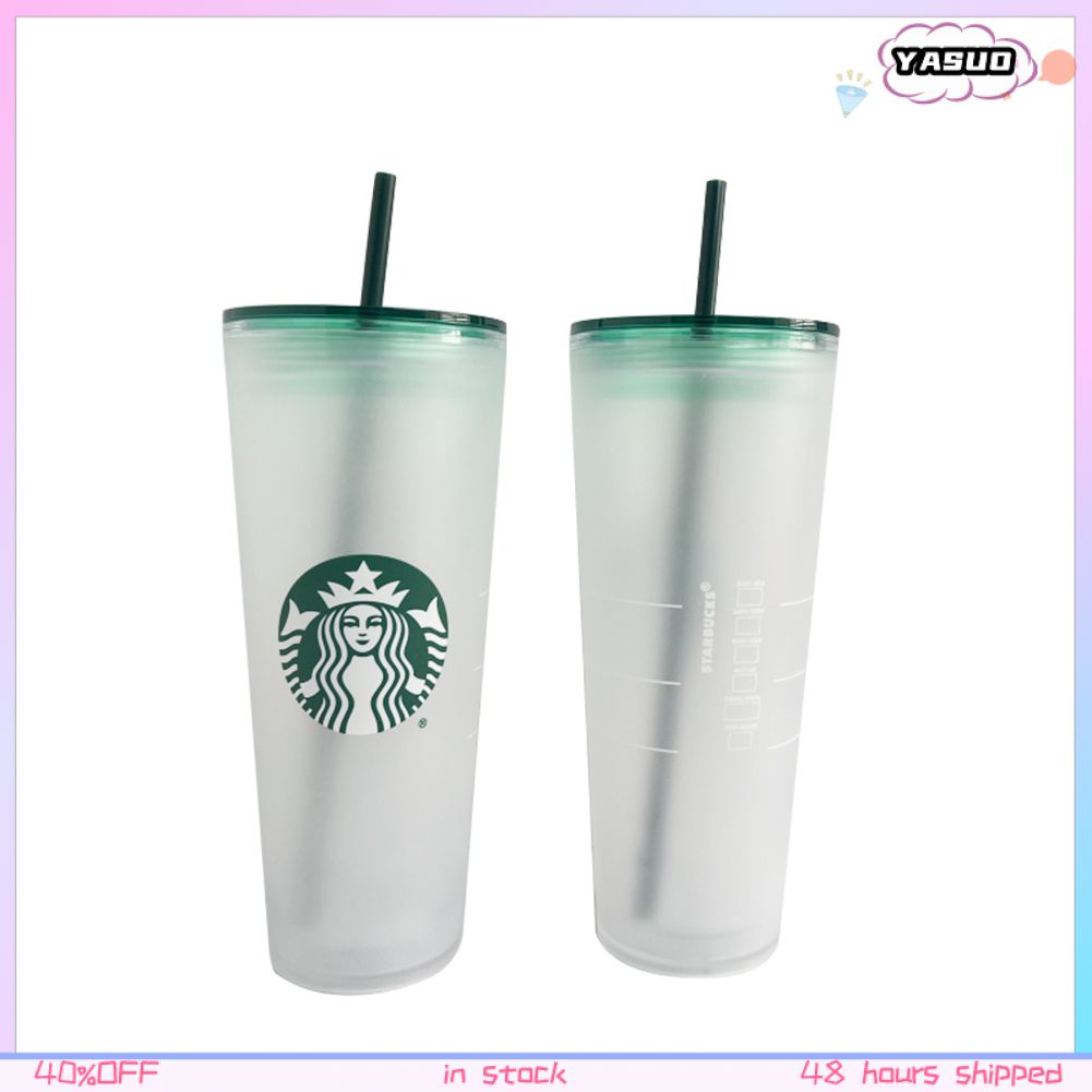 COD Starbucks 710Ml/24Oz ถ้วยกาแฟ Frosted ใหม่ถ้วยฟางดื่มเย็น | Shopee Thailand