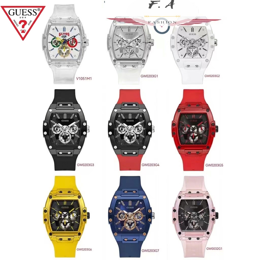 ของใหม่ Guess าว่าแท้100% นาฬิกาสําหรับผู้ชายในถังไวน์อเนกประสงค์ ...