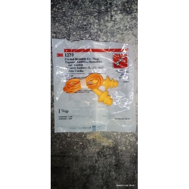 3M-1270 ปลั๊กที่อุดหูลดเสียง (Earplug) สายโพลีเอสเตอร์ | Shopee Thailand