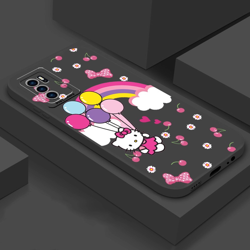 เคสโทรศัพท์มือถือ ซิลิโคนนิ่ม กันรอยเลนส์กล้อง ลายการ์ตูนเฮลโลคิตตี ...