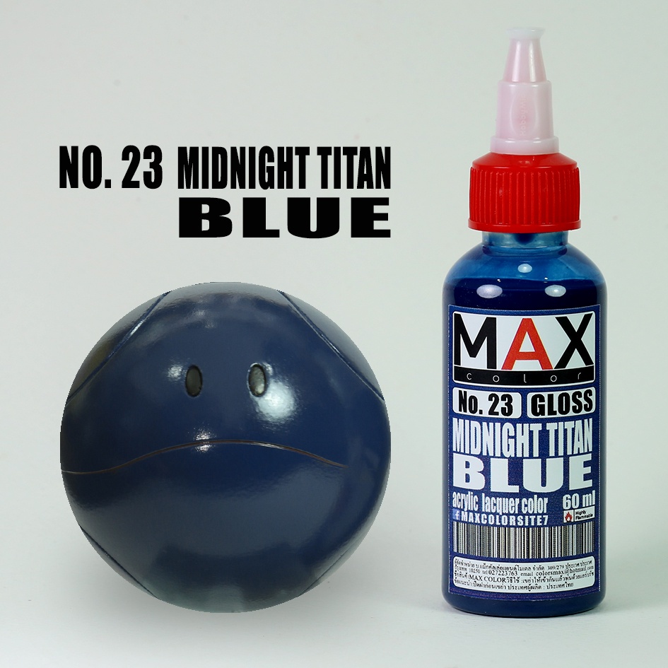 สีแอร์บรัช MAX COLOR MIDNIGHT TITAN BLUE No.23 สำเร็จรูปพร้อมใช้งาน ...
