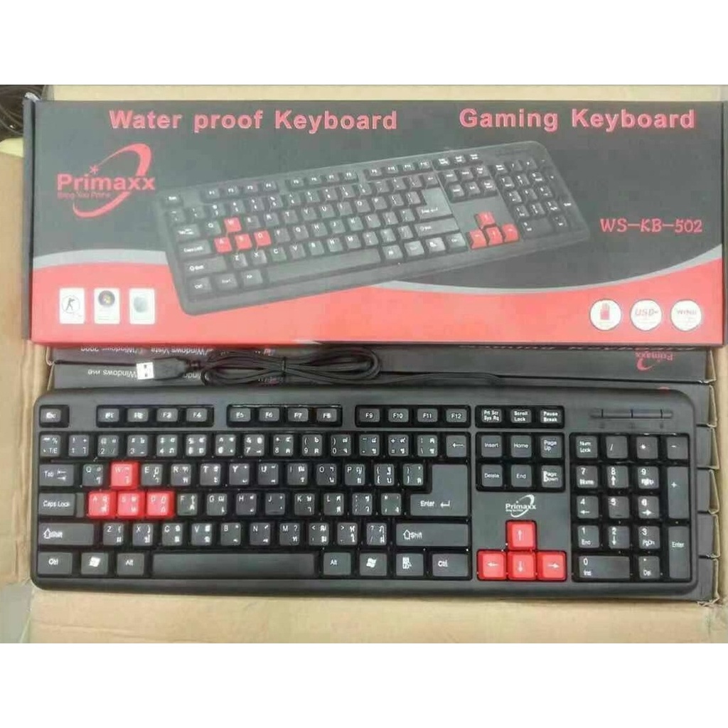 ส่งจากไทย คีย์บอร์ด มีสาย Primaxx WS-KB-502 Keyboard พร้อมส่ง | Shopee ...