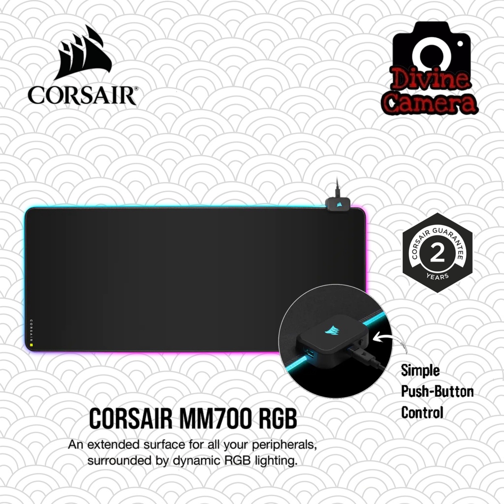 Corsair MM700 RGB แผ่นรองเมาส์ขยาย 930 มม. x 400 มม. CH-9417070-WW ...