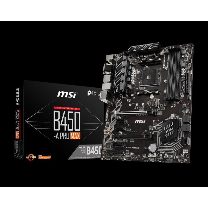 เมนบอร์ด (mainboard) MSI B450 A PRO MAX ( SOCKET AM4 )มือสอง | Shopee ...