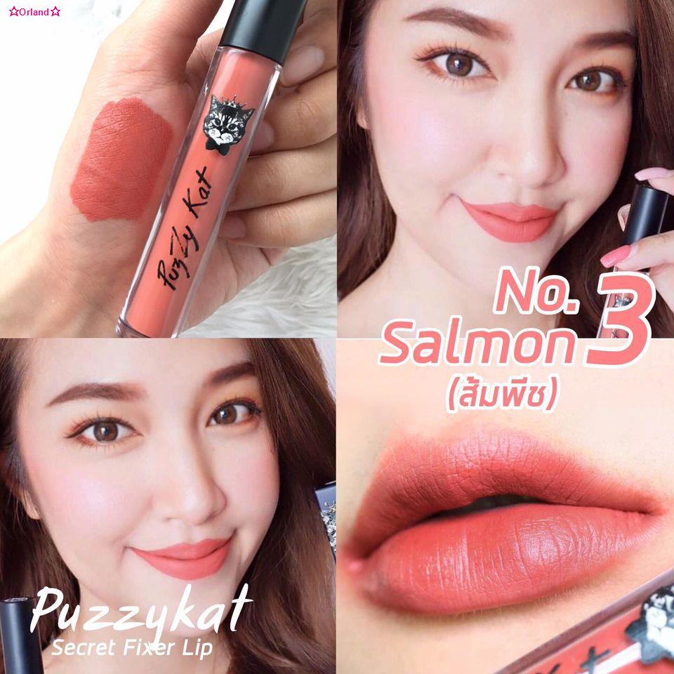จัดส่งทันทีPUZZY KAT SECRET FIXER LIP COLOR 4.5gลิปจุ่มเนื้อแมท ลิปสติกเนื้อนุ่ม1 แท่ง | Shopee ...