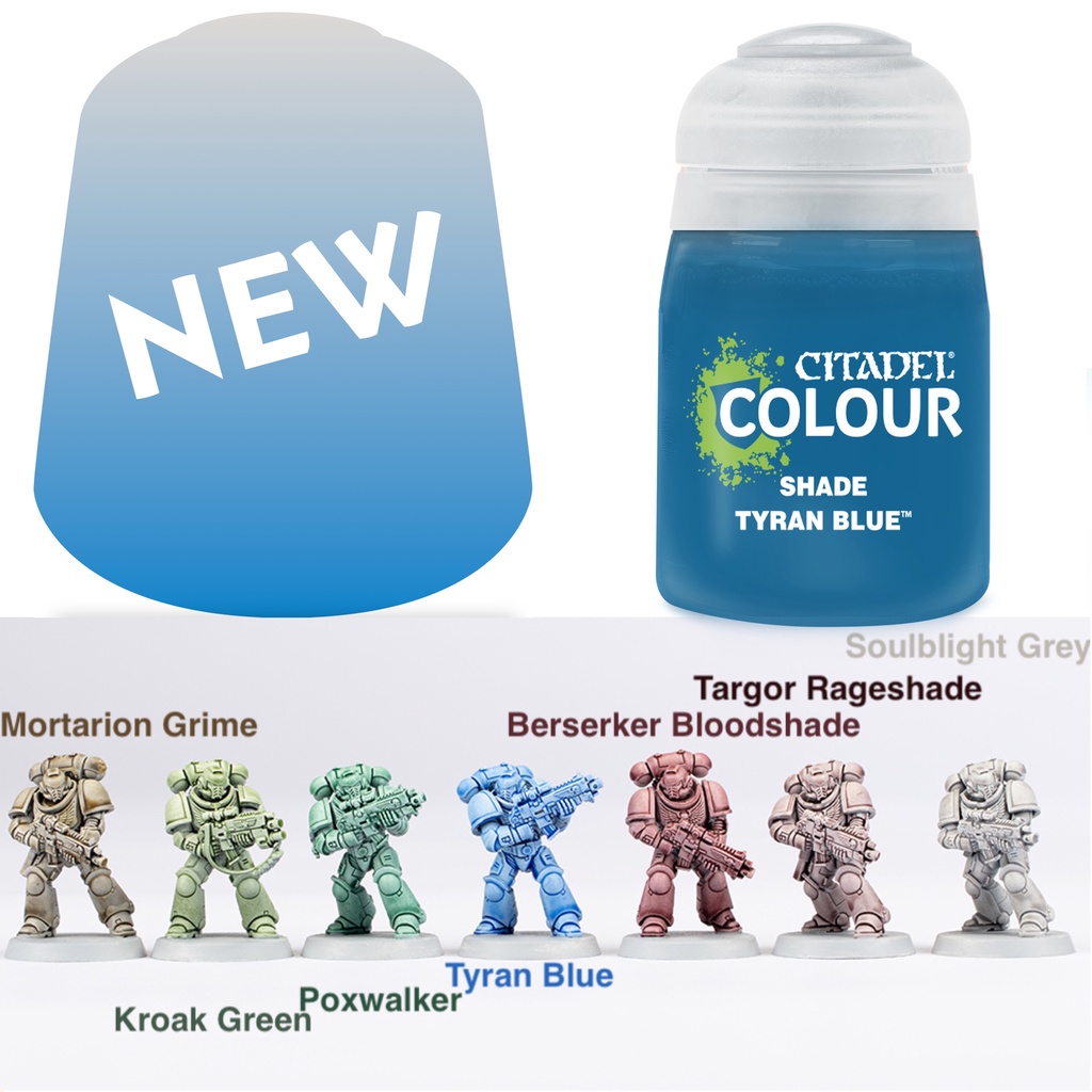 CITADEL COLOUR: SHADE สีอะคริลิคสูตรน้ำ กลุ่มสี เฉด ตัดเส้น ทำเฉดดิ้ง ...