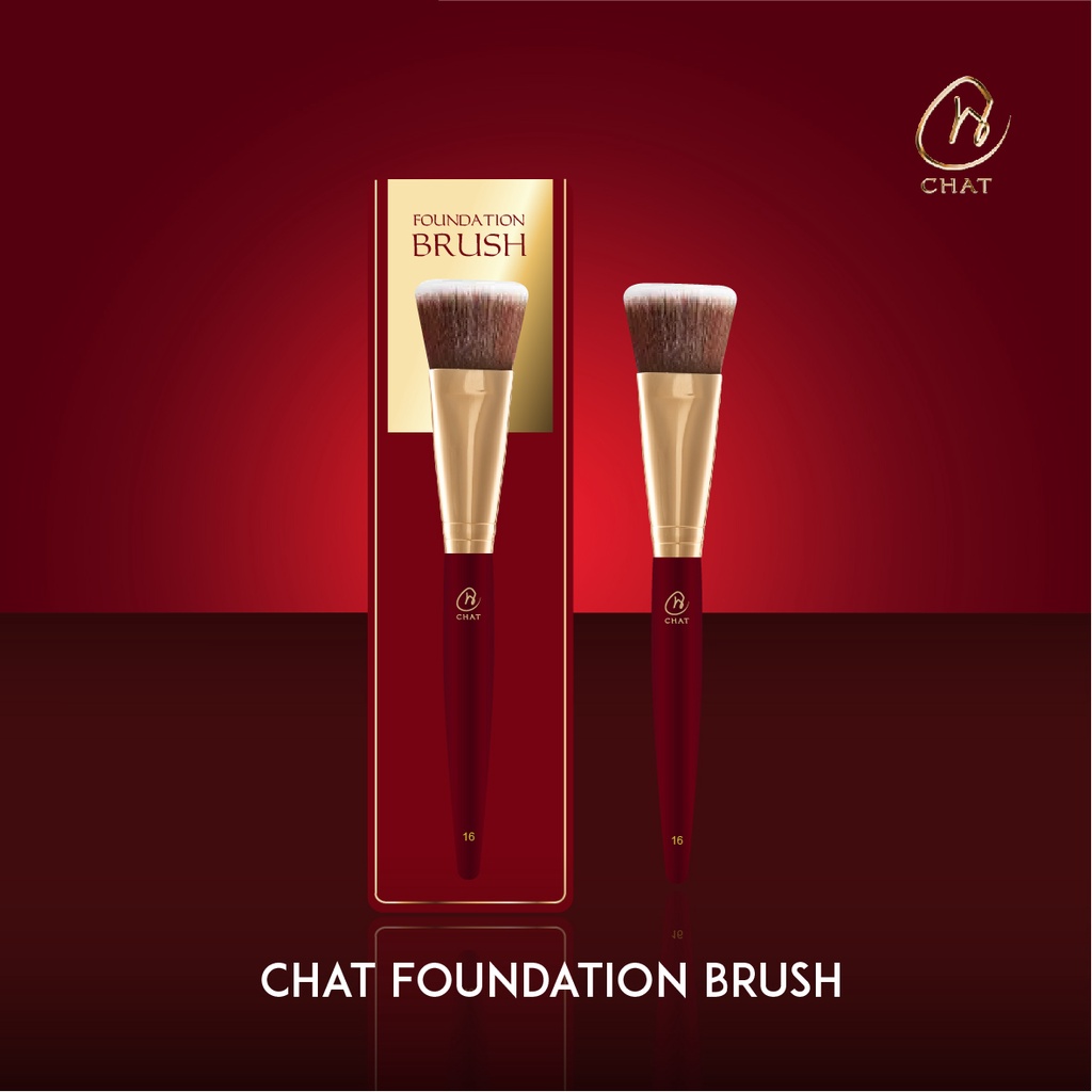 CHAT FOUNDATION BRUSH แปรงรองพื้นฉัตร No.16 | Shopee Thailand