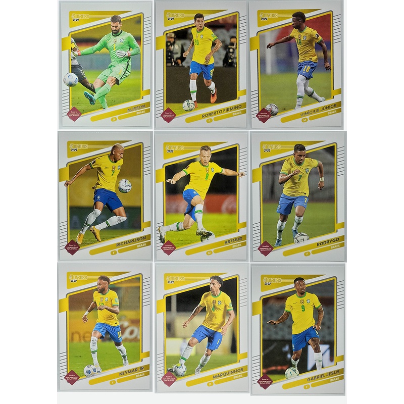 การ์ดฟุตบอล ฟุตบอลโลก ใบเบส ทีมบราชิล Donruss 21-22 FIFA WORLD CUP Qut ...