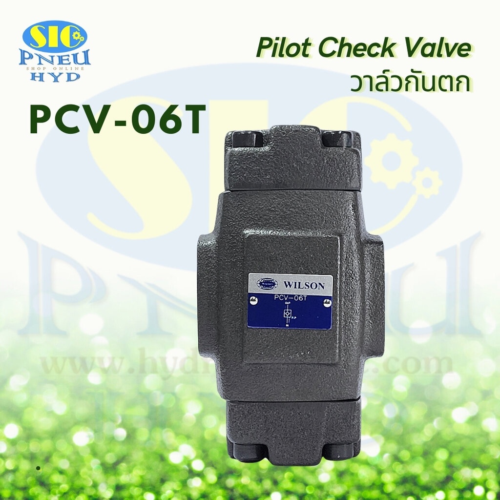 PCV-06T Pilot Check Valve 3/4" วาล์วกันตก แบบต่อท่อ : WILSON | Shopee ...