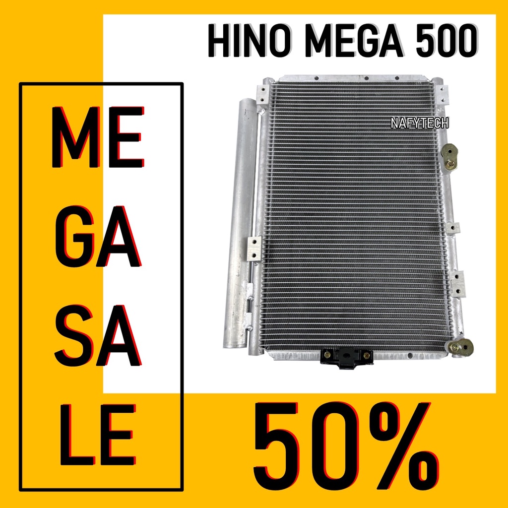 โปรลดราคาสุดคุ้มม!! แผงแอร์ HINO MEGA 500 แผงคอยล์ร้อน ฮีโน่เมก้า500 ...