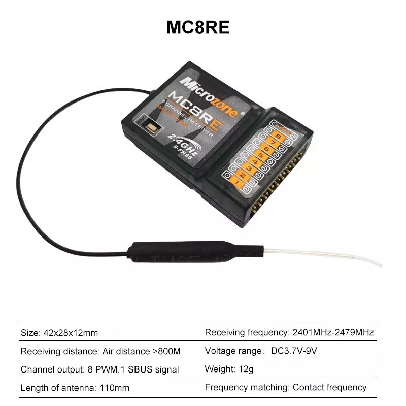 ตัวรับสัญญาณ MicroZone MC6RE MC7RB MC9002 6CH MC8RE 8CH สําหรับตัว ...
