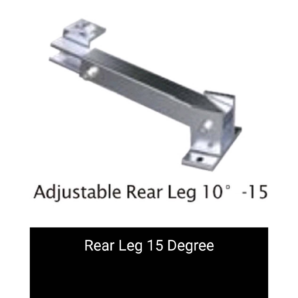 Adjustable Rear Leg (10-30 Degree) ติดตั้งแผงโซล่าเซลล์ | Shopee Thailand