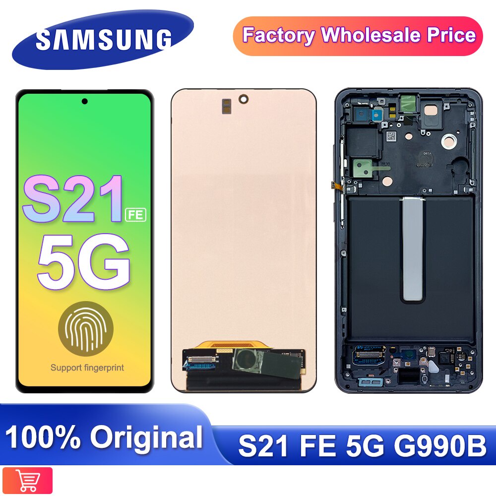 6.4 & 39;& 39 AMOLED LCD สําหรับ Samsung Galaxy S21 FE 5G หน้าจอสัมผัส ...