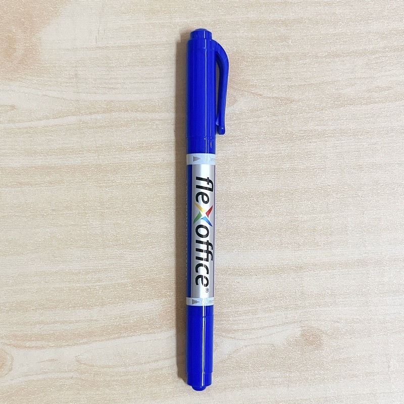 ปากกาเขียนซีดี ปากกาเคมี 2 หัว Flexoffice Twin CD Marker Permanent ...