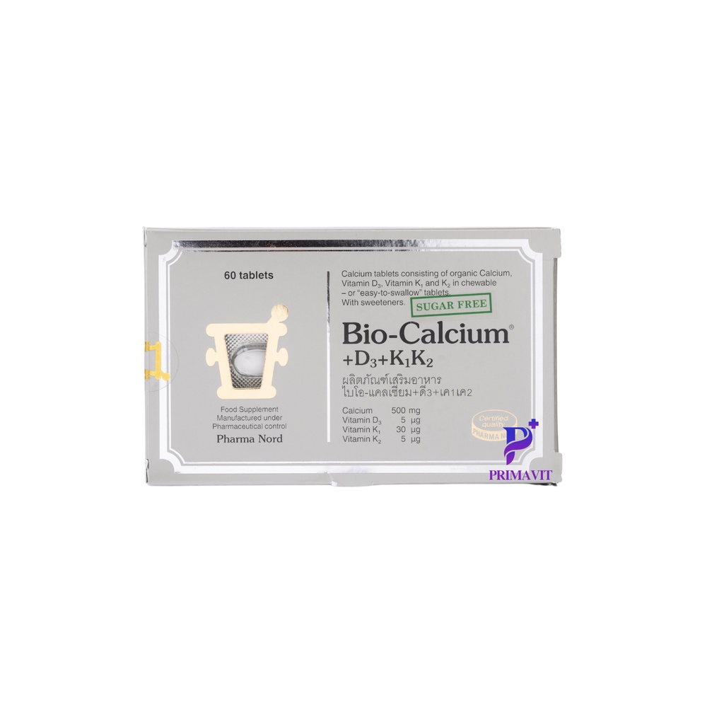 Bio-Calcium+D3+K1และK2 60caps ไบโอ-แคลเซียม+ดี3+เค | Shopee Thailand