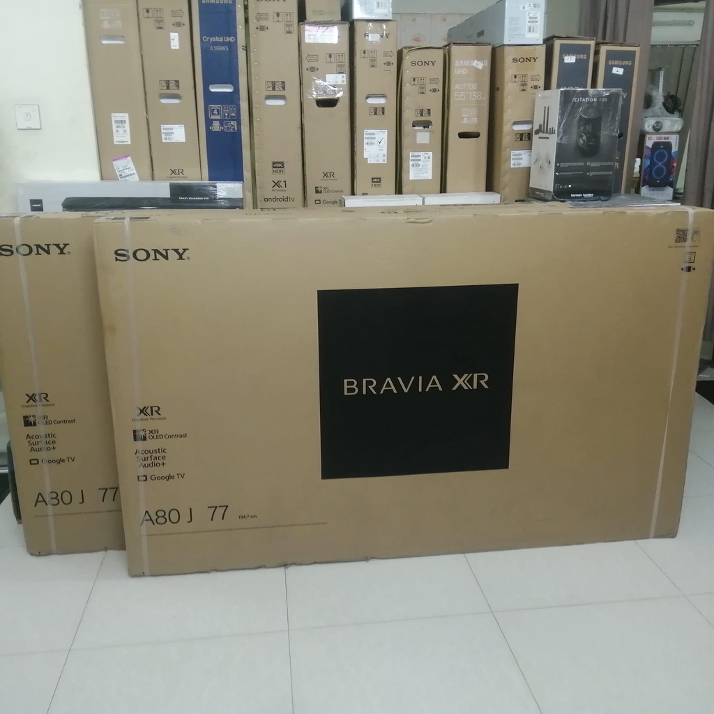 Sony A80J 77 Inch TV: BRAVIA XR OLED 4K Ultra | Shopee Thailand