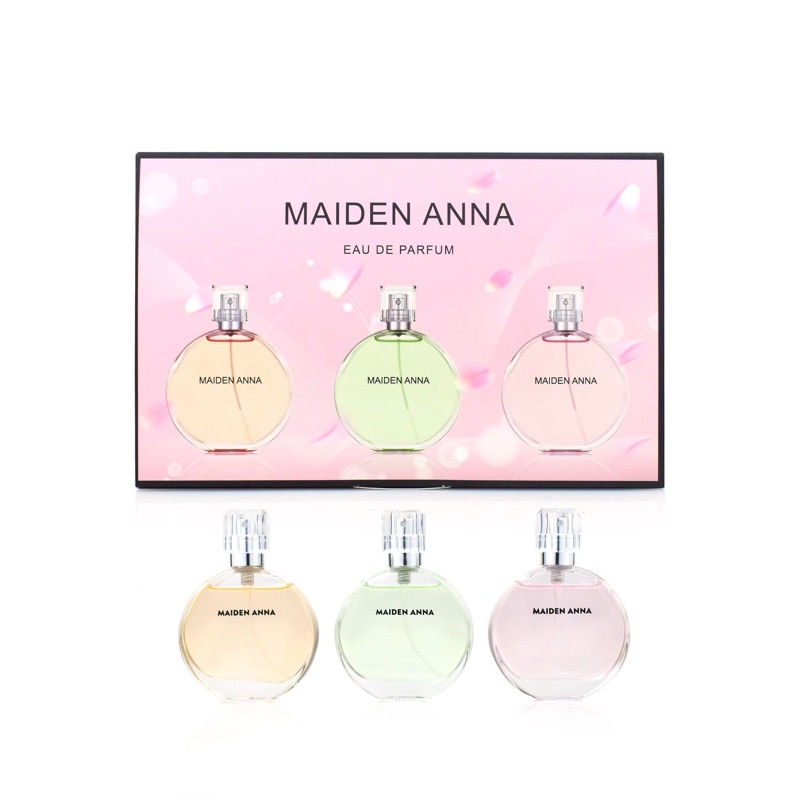 YT-E0208 (ใหม่/แท้) MAIDEN ANNA น้ำหอมผู้หญิงเซท 3 กลิ่น กลิ่นหอมละมุน ...
