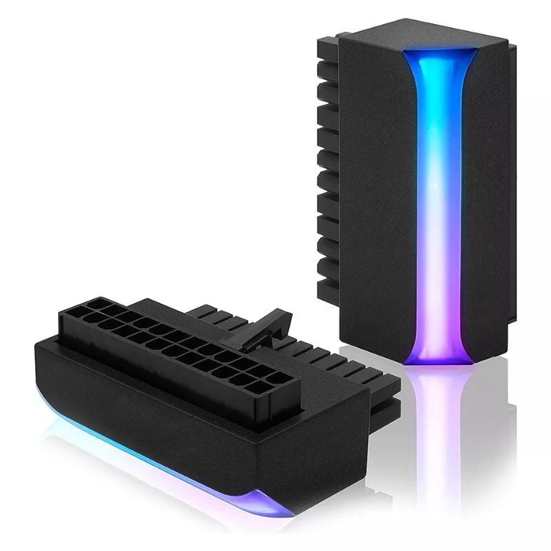 หัวแปลง หัวต่อไฟ M/B 24pin 90° Adapter ARGB 3pin 5V | Shopee Thailand