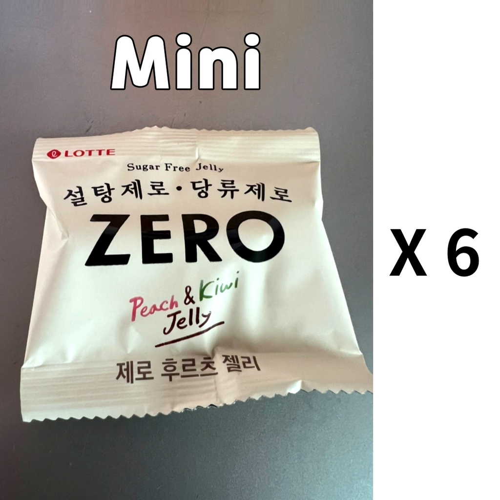 [Lotte] Zero Fruit Jelly 52g, 14g ขนมเยลลี่ผลไม้ Sugar Free Peach Jellies Kiwi Gummy Korean ...