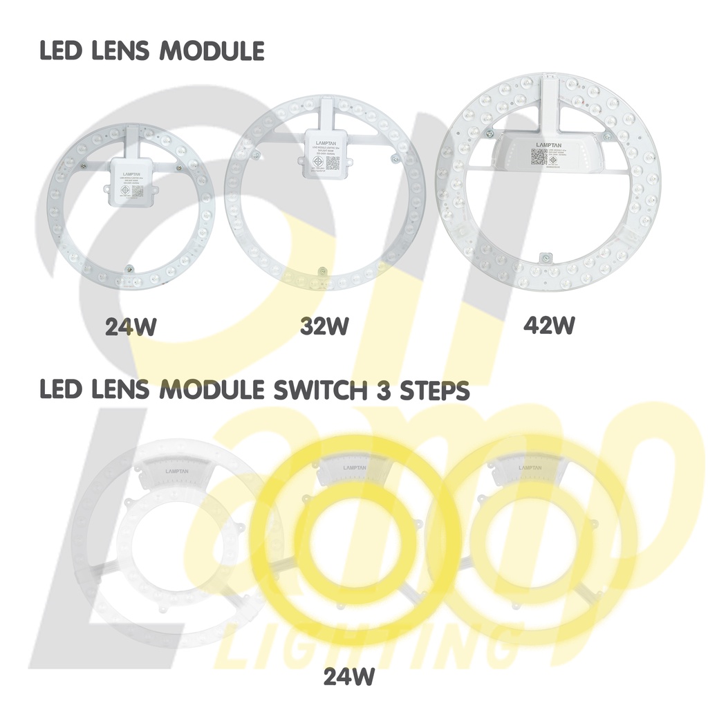 Lamptan หลอดซาลาเปา 24w 30w 32w 35w 42w LED LENS MODULE และ 24w LENS ...