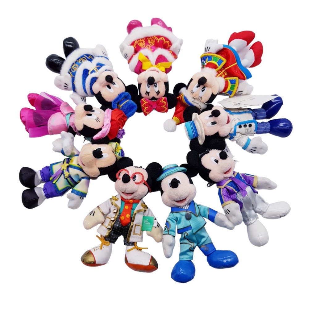 ️พวงกุญแจตุ๊กตา เข็มกลัด Mickey Minne Mouse Disney ลิขสิทธิ์แท้ Tokyo Disney ️สินค้ามือสองออก ...
