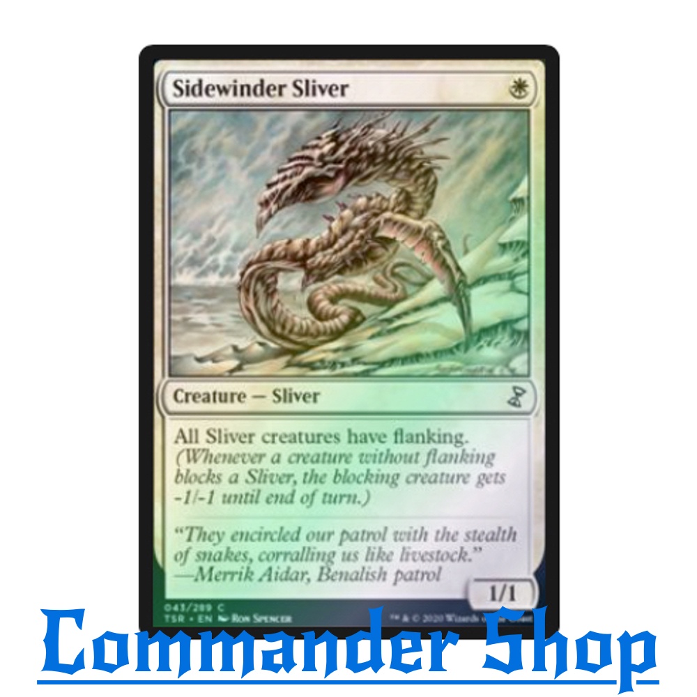 Sidewinder Sliver (Creature - Sliver) White Mv1 Pw1/Tn1 Flanking การ์ด ...