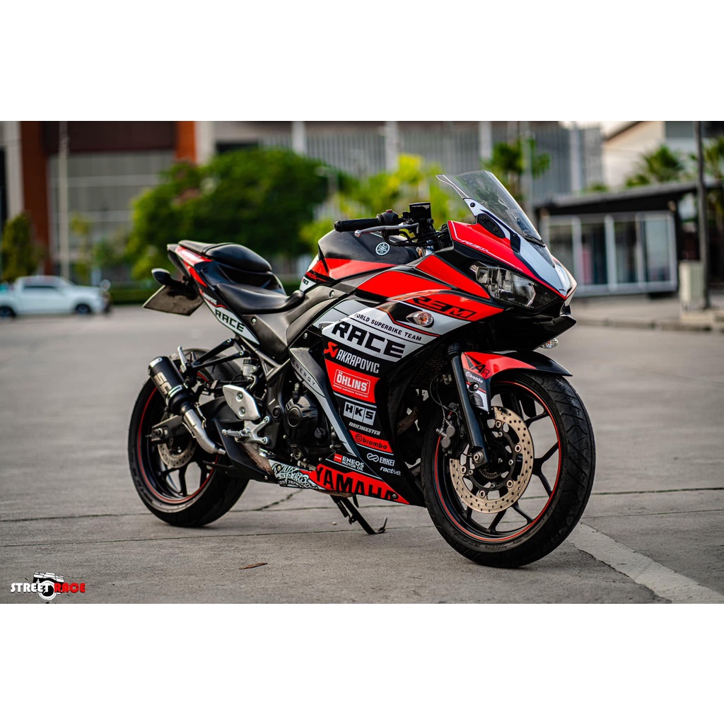 สติ๊กเกอร์แต่งลายรถ Yamaha Yzf R3 V.1 ลาย Racing Sport V.1 | Shopee ...
